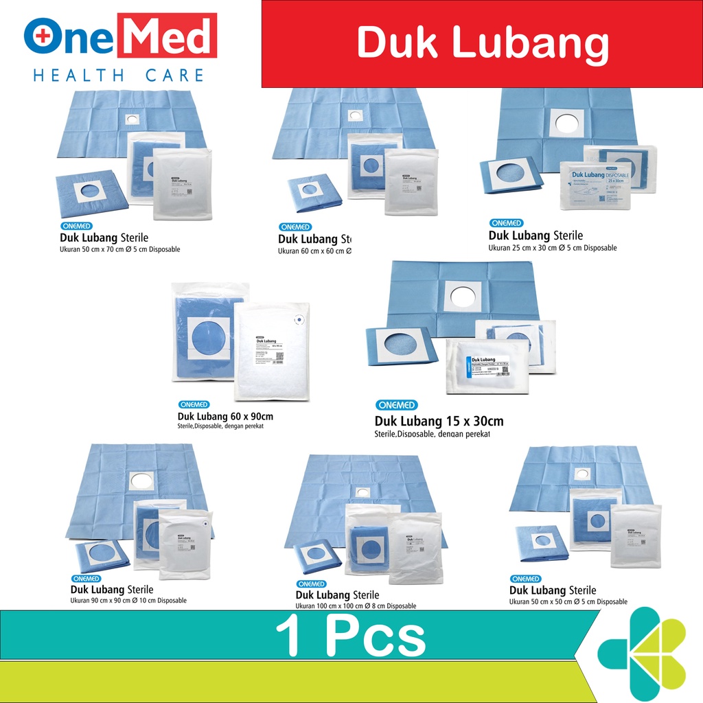 Jual Duk Lubang Disposable Medis Operasi Steril Sekali Pakai Onemed ...