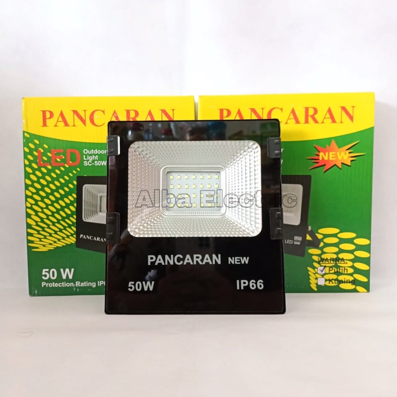 Jual LAMPU SOROT LED 50 Watt Putih PANCARAN FREE BUBBLE WRAP Lampu Tembak 50 Watt Putih Lampu ...