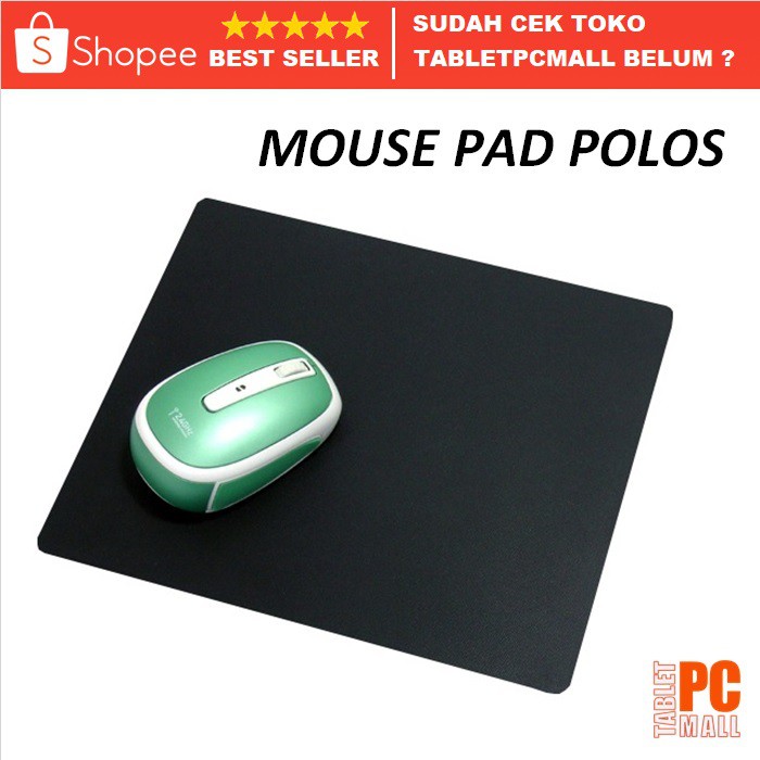 Jual Mousepad Polos Hitam Anti Slip Bahan Karet Kualitas Bagus ...