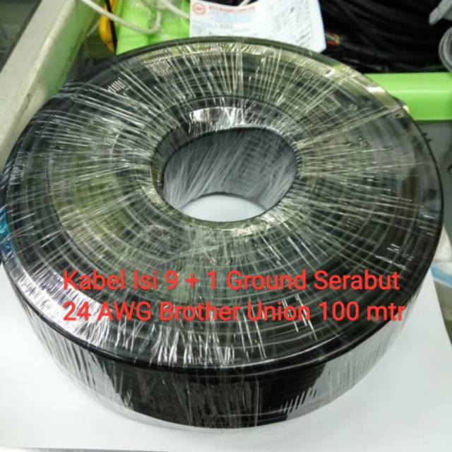 Jual Kabel Data Sensor isi 9 + 1 Ground Serabut 24 AWG Brother Union ...