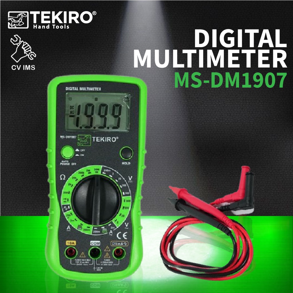 Jual Avometer Digital Multimeter MS-DM1907 TEKIRO | Shopee Indonesia