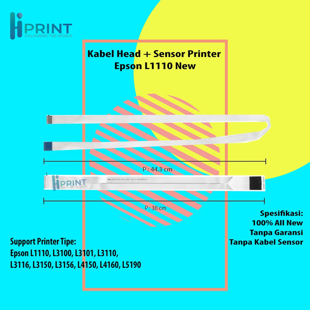 Jual Kabel Head + Sensor Epson L1110 L3210 L3150 L3110 L3156 L5190 ...