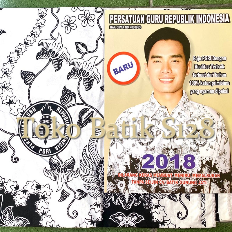 Jual Batik PGRI Batik Guru Bahan Kain Seragam Pria dan Wanita Asli ...