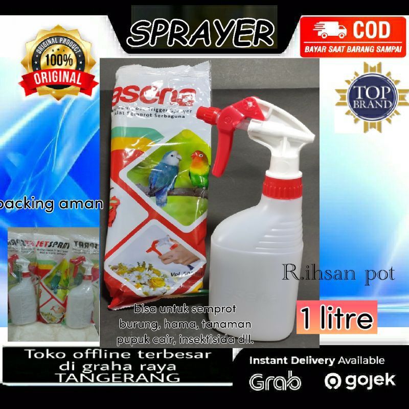 Jual Botol Sprayer 1 liter Semprotan Burung Tanaman Hama Pupuk Cair Dll ...
