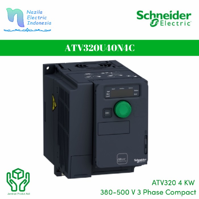 Jual Schneider Inverter Altivar ATV320 3P 4kW 380V ATV320U40N4C ...