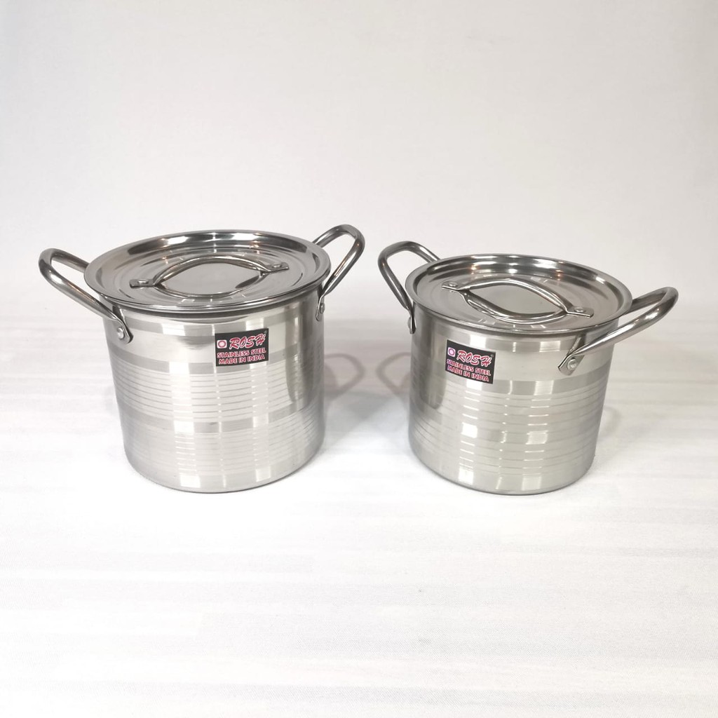 Jual 2pc Panci Stockpot Mini Stainless Steel Rosh | Shopee Indonesia