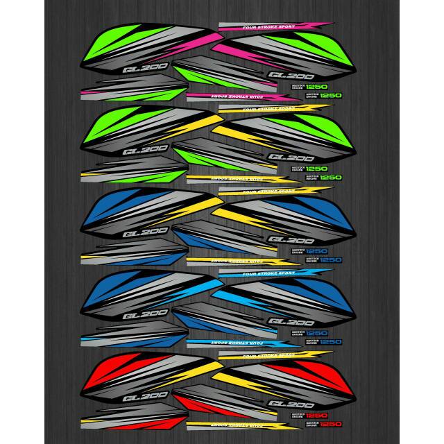 Jual STIKER STRIPING LIST VARIASI GL PRO GL MX V1 GL200 | Shopee Indonesia