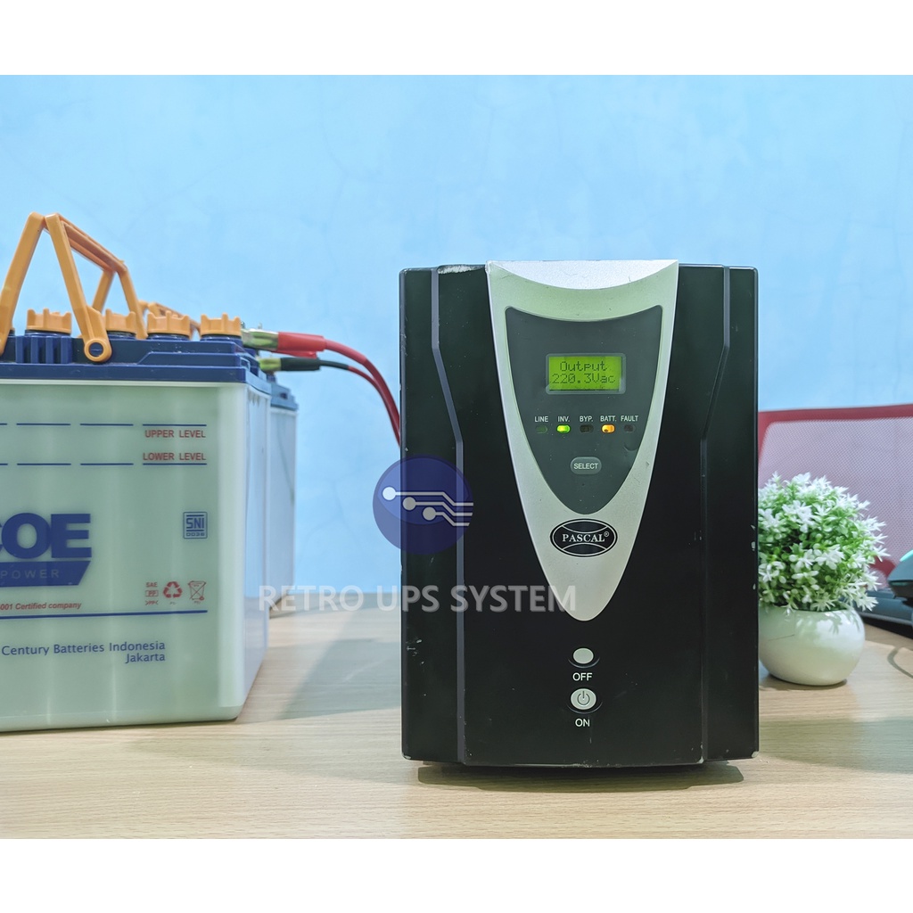 Jual UPS Modif Modifikasi Aki External Pascal 1000VA 1KVA 700Watt 36V ...