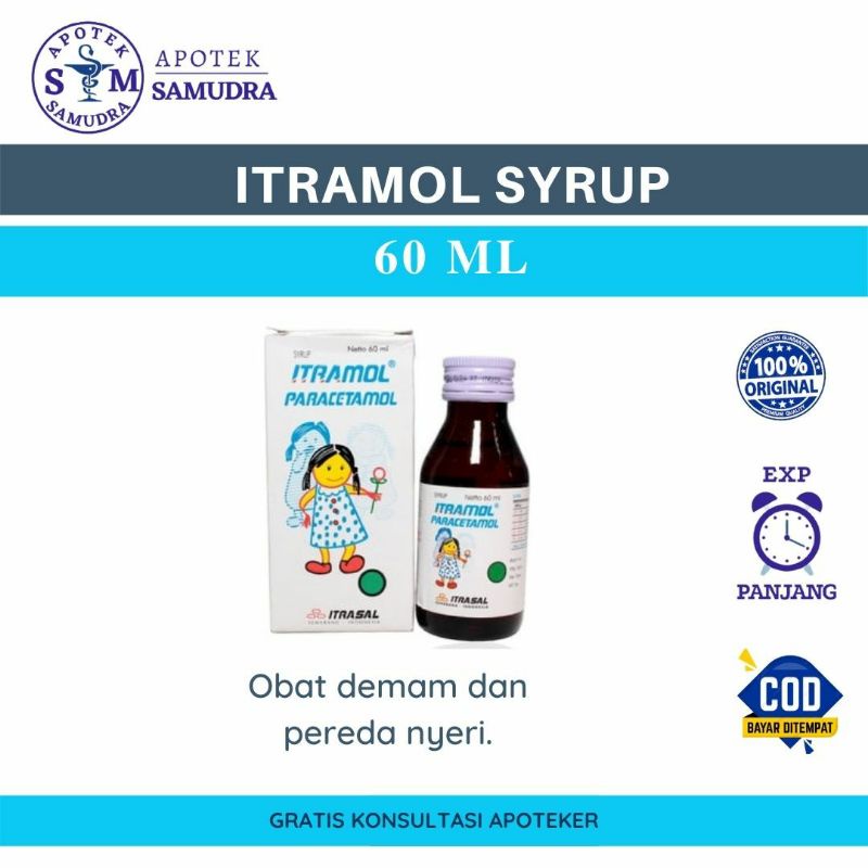 Jual ITRAMOL SYR - 60 ml (obat penurun demam obat sakit kepala obat ...