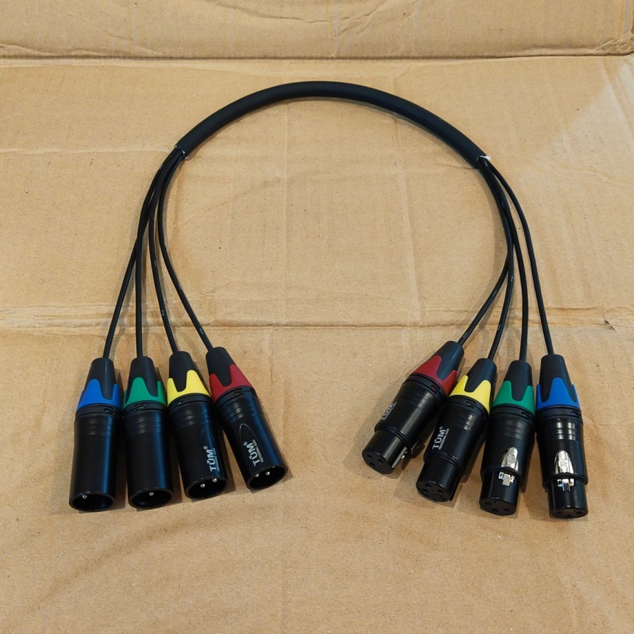 Jual Snake Kabel Apollo 4Ch TUM Original + Jack Male Female Panjang ...