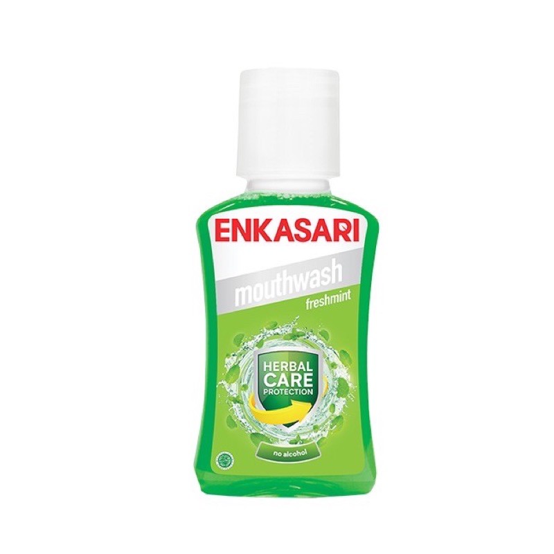 Jual Enkasari Mouthwash Kumur Mulut Freshmint 250 ml | Shopee Indonesia