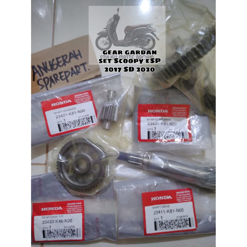 Jual Gear Box Girbok Gardan Rasio 1 SET Honda New Scoopy eSP K93 Beat ...