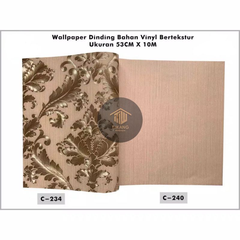 Jual WALLPAPER DINDING VINYL SALUR PREMIUM 3D TEBAL BERTEKSTUR DAN TIMBUL | WALPAPER WALPEPER ...