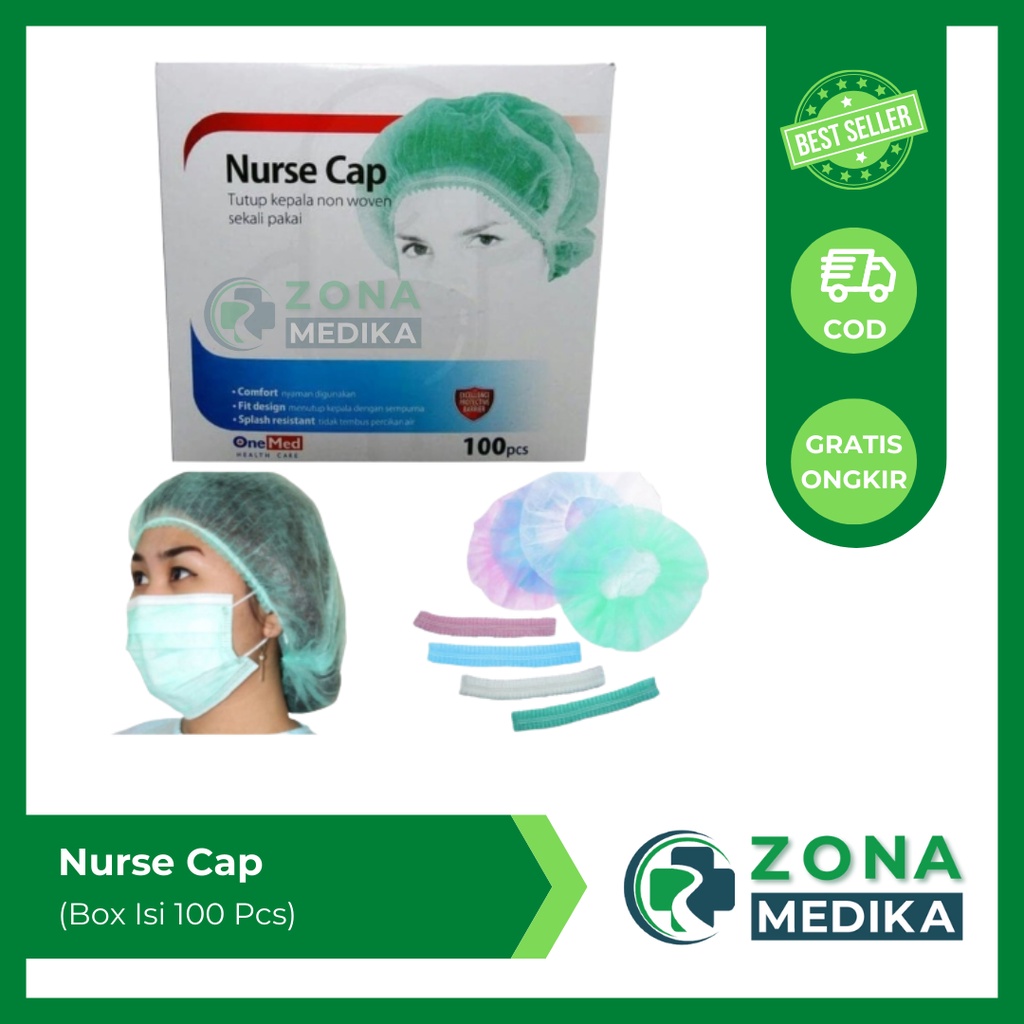 Jual Nurse Cap Onemed/Head cap Onemed Ecer | Shopee Indonesia