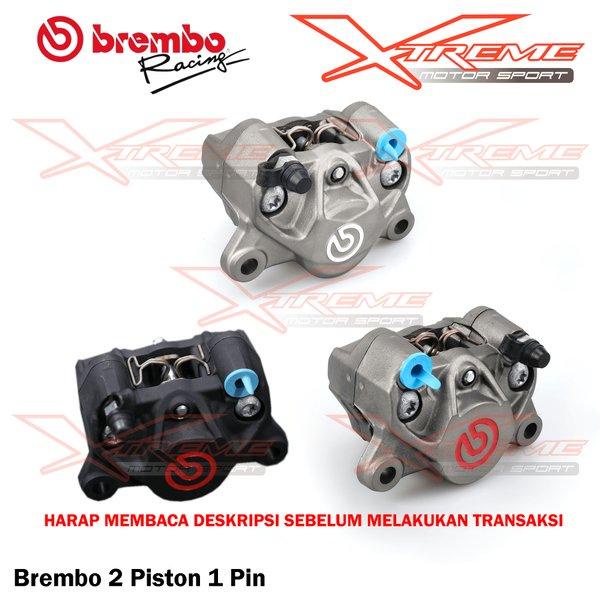 Jual Terpopuler Kaliper Brembo Grey 2 Piston 1 Pin Universal Murah | Shopee Indonesia