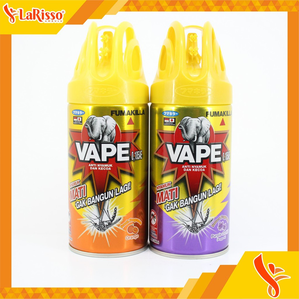 Jual VAPE AEROSOL OBAT ANTI NYAMUK DAN KECOA SEMPROT 240ML ORANGE ...