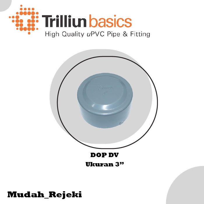 Jual Tutup Pipa DOP / End Cap DV Ukuran 3" Trilliun | Shopee Indonesia