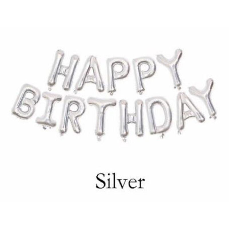 Jual MS.PARTY BALON FOIL SET HURUF HAPPY BIRTHDAY/ BALON FOIL TULISAN ...
