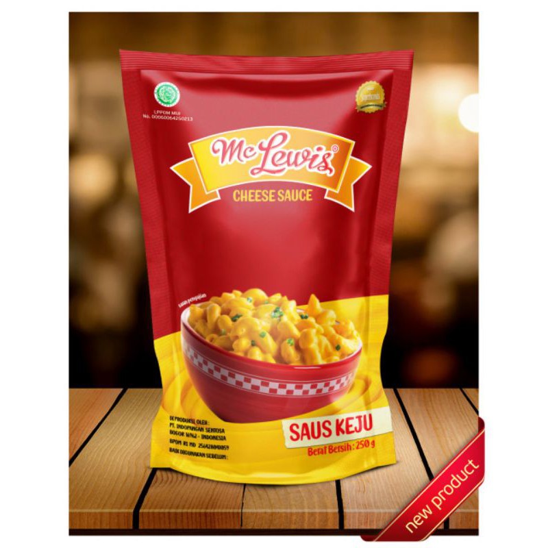 Jual Mc Lewis Saus Keju 250gr - Cheese Sauce 250 gr | Shopee Indonesia