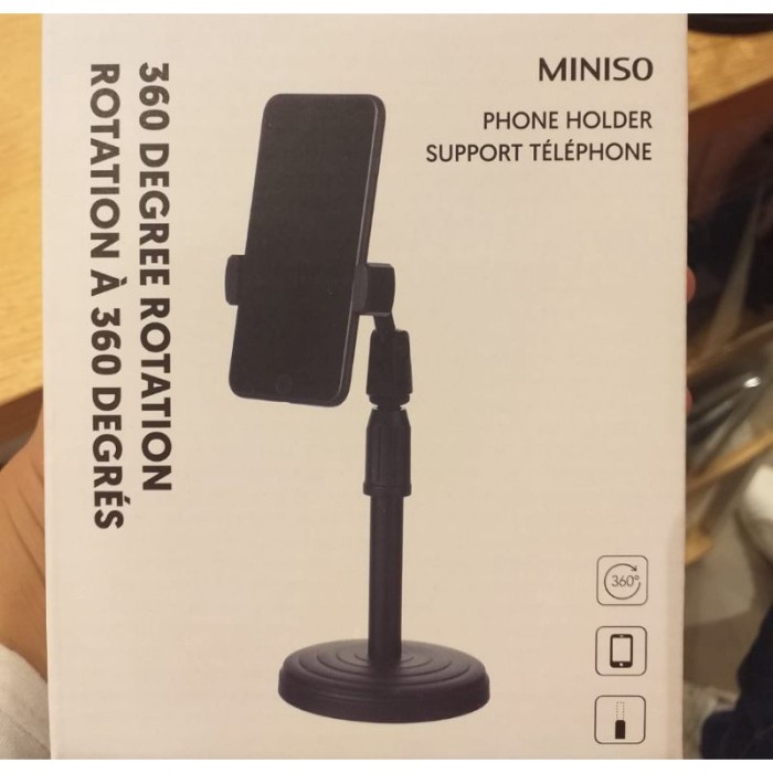 Jual MINISO Phone Holder Penyangga Telepon Tripod | Shopee Indonesia