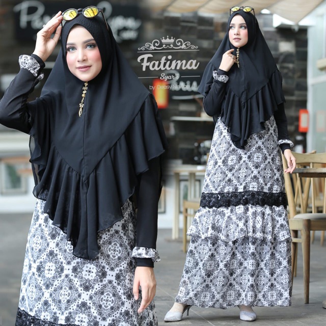 Jual Fatima original ( Amirah batik renda payet dress ) | Shopee Indonesia