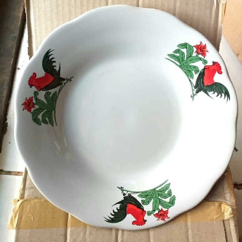 Jual HARGA SATUAN Piring Makan Keramik / Piring Kramik Ayam Merk Lucky ...