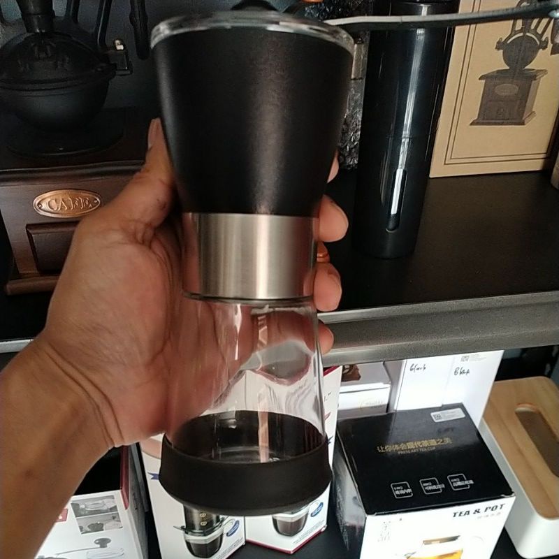Jual paket alat kopi manual black / alat sedeuh kopi pour over | Shopee ...
