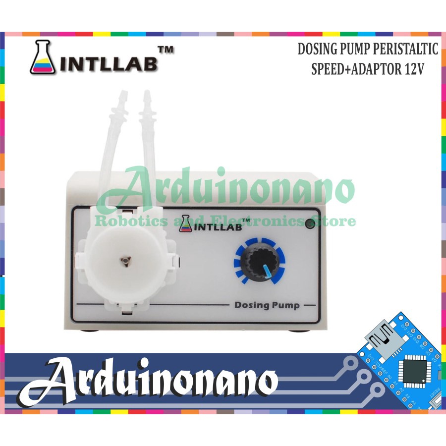 Jual Dosing Pump Peristaltic Liquid Pump 12V Adjustable Speed + Adaptor ...