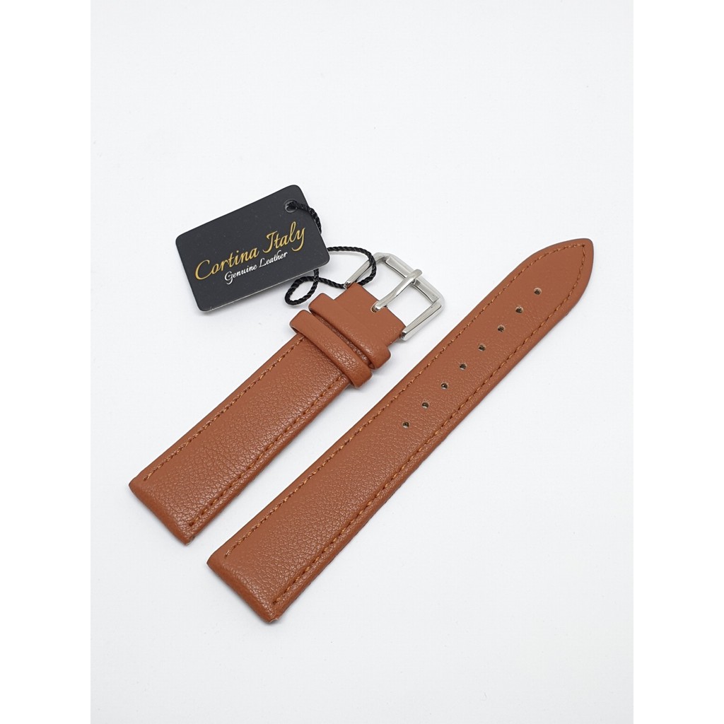 Jual Strap Jam Kalep Tipis Cokelat Muda Kulit Asli 100% ukuran 16 18 20 ...