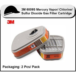 Jual 3M Mercury Vapor/Chlorine/Sulfur Dioxide Gas Cartridge 6009S ...