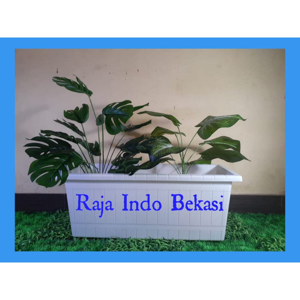 Jual Pot Bunga Gentong Panjang Kayu 60 Putih - Pot Tanaman Hias Bunga ...