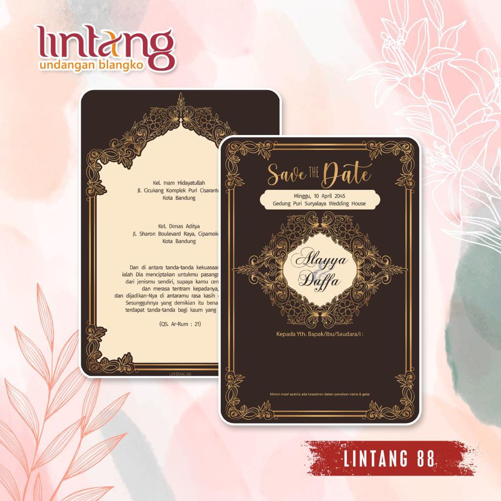 Jual Undangan Nikahan/ Tasyakuran(LINTANG88) | Shopee Indonesia