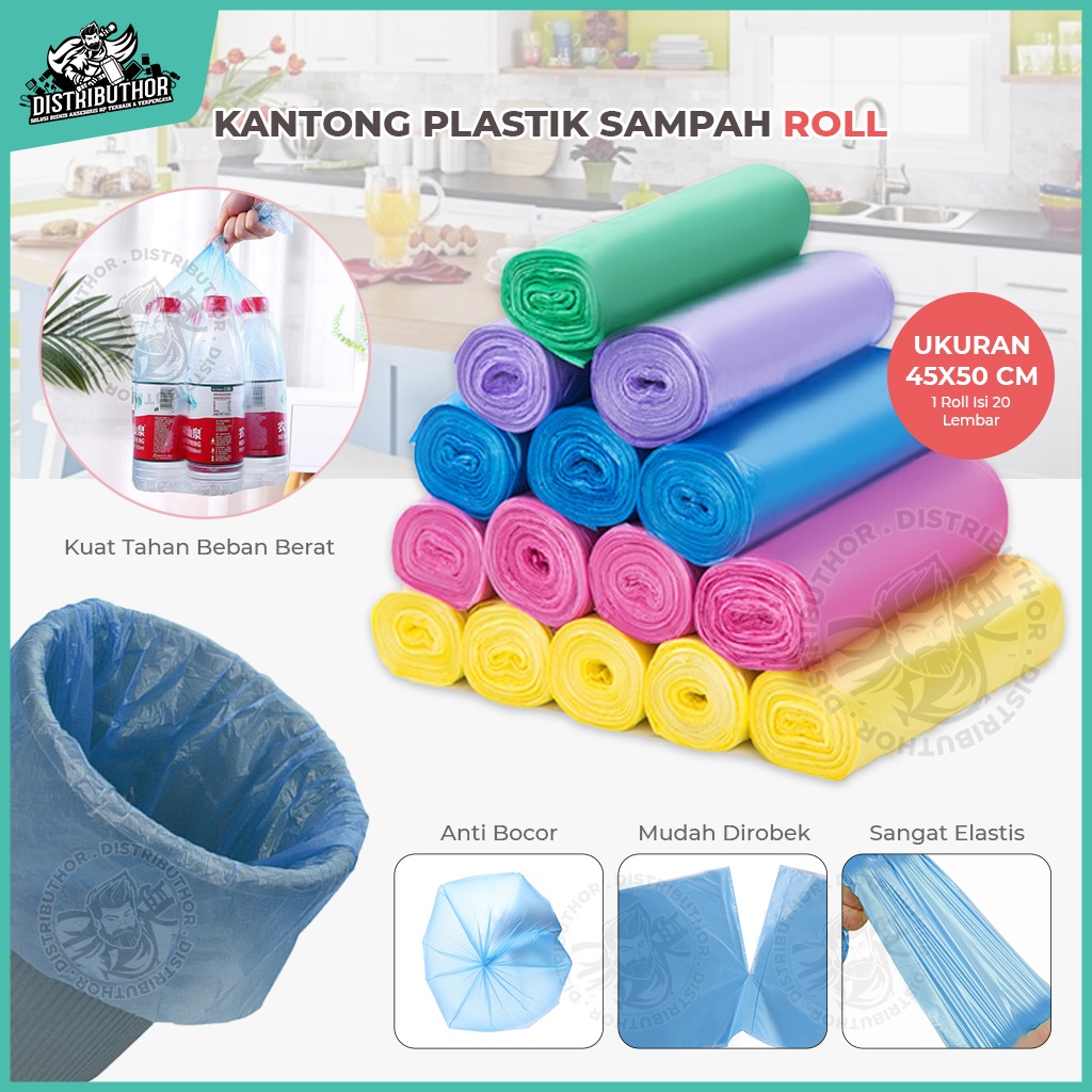 Jual Plastik Sampah Kantong kresek rol warna serbaguna Pelastik gulung ...