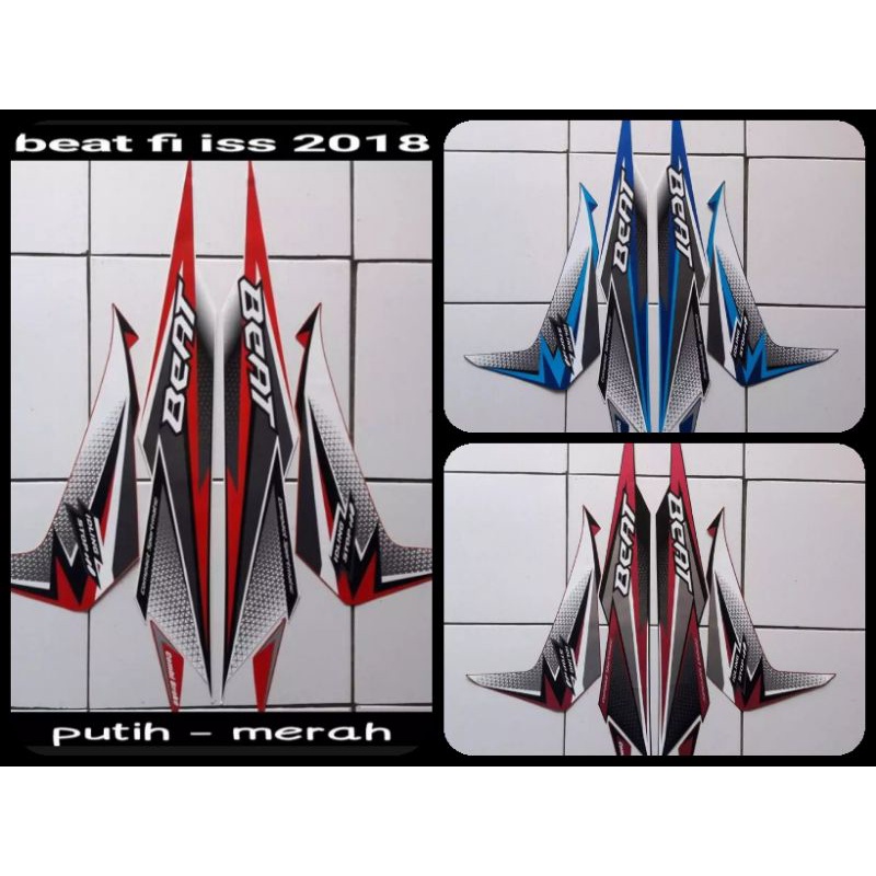 Jual STICKER STRIPING LIS LES BODY MOTOR HONDA BEAT 2018 FI ISS ...
