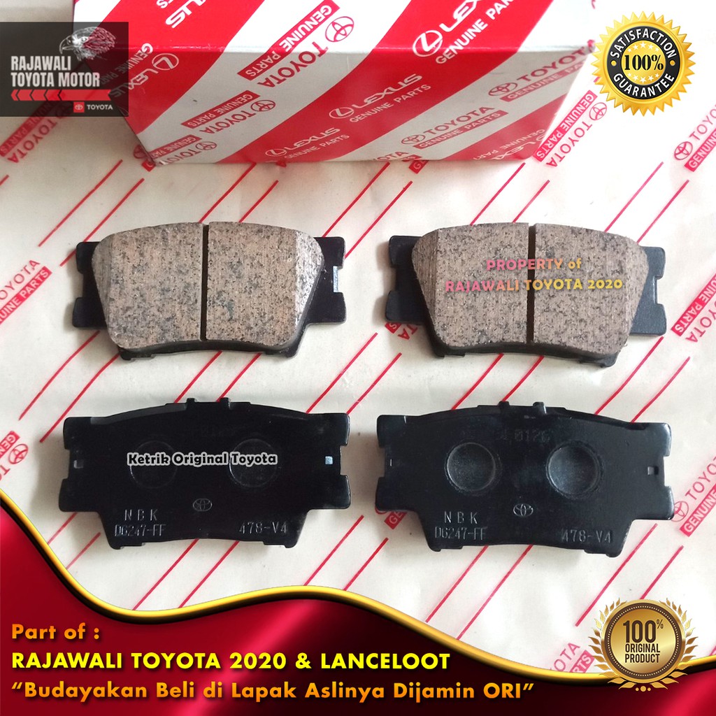 Jual Kampas Rem Belakang Camry 2006-2012 Disc Pad Brakepad Original ...