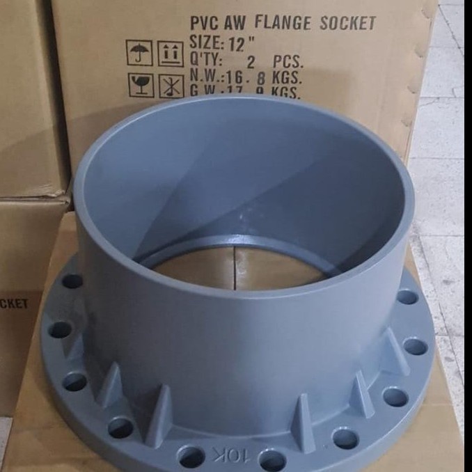 Jual Flange 12" inch PVC AW Merk CM Taiwan JIS 10K dim | Shopee Indonesia
