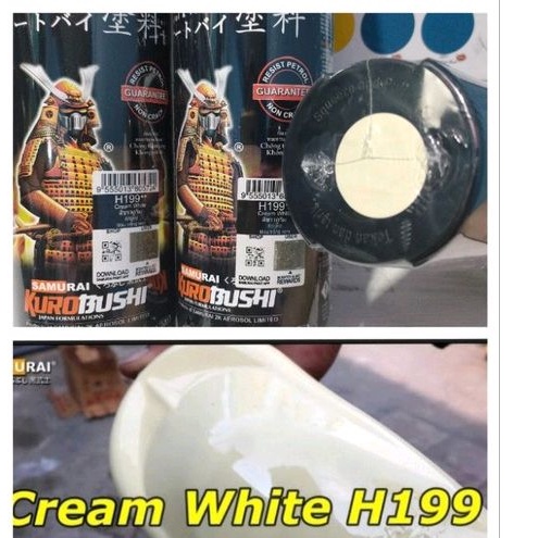 Jual Samurai Paint Pilox Pilok Samurai Cream White H199** 199 Cream ...