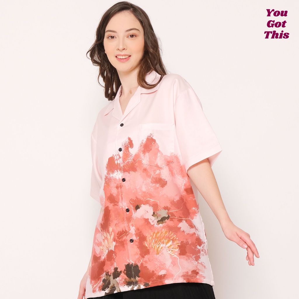 Jual YGT OFFICIAL - Kemeja Fullprint Oversized Pattern Abstract ...