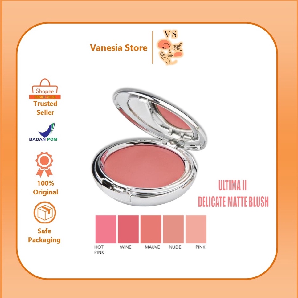 Jual [EXP 2027] Ultima II Delicate Shine/Matte Blush | Shopee Indonesia