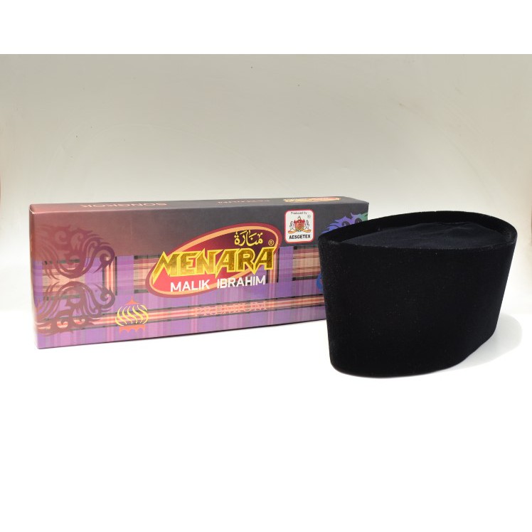 Jual Peci Kopiah Hitam AC Polos Premium Menara Malik Ibrahim | Shopee ...