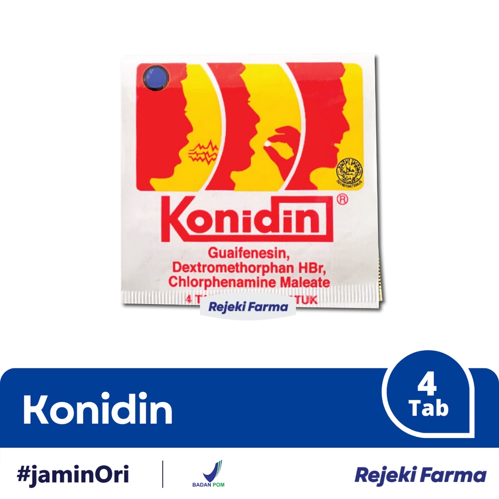 Jual Konidin 1 Per Strip isi 4 Tablet - Obat Membantu Meredakan Batuk ...