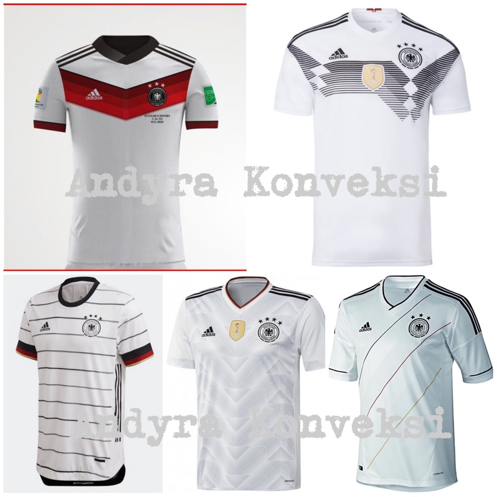 Jual JERSEY TIMNAS JERMAN RETRO - FULL PRINTING - FREE NAME SET BEBAS | Shopee Indonesia