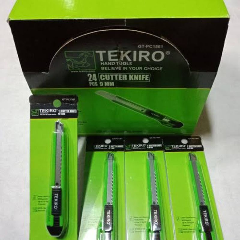 Jual Pisau Cutter Tekiro 9mm / Cutter knife | Shopee Indonesia