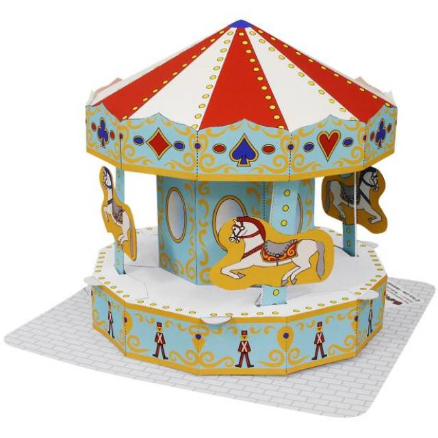 Jual Amusement Park Merry go round papercraft | Shopee Indonesia