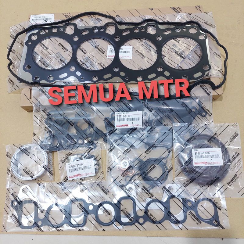 Jual PAKING SET PACKING FUL SET TOYOTA HILUX 3000CC 1KD PLATE ASLI ...