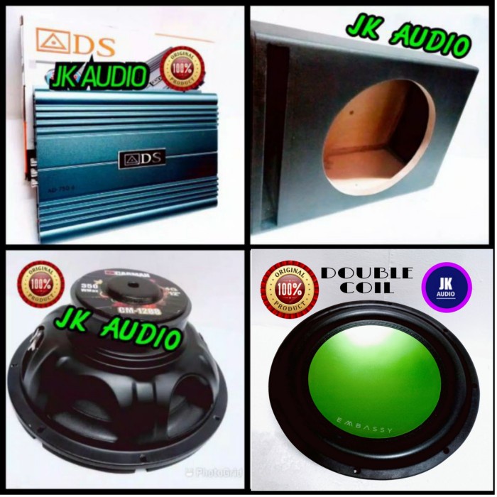 Jual PAKET AUDIO MOBIL POWER AMPLIFIER ADS PLUS SUBWOOFER 12 INCHI ...