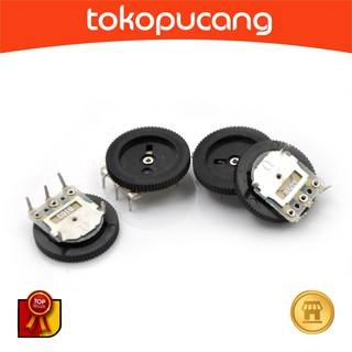 Jual Potensio gear 50k Potentiometer potensiometer gir hitam volume ...