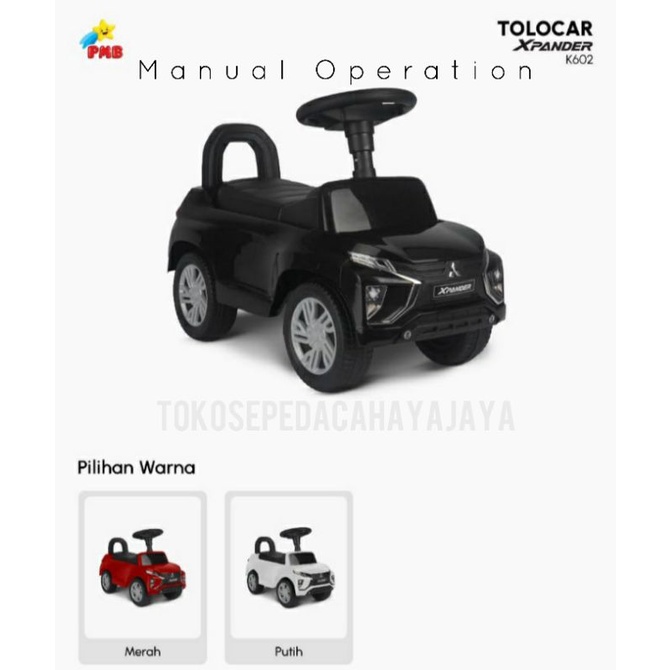 Jual Ride On Car Tolocar Mobil Mobilan Anak PMB Toys K602 Xpander ...