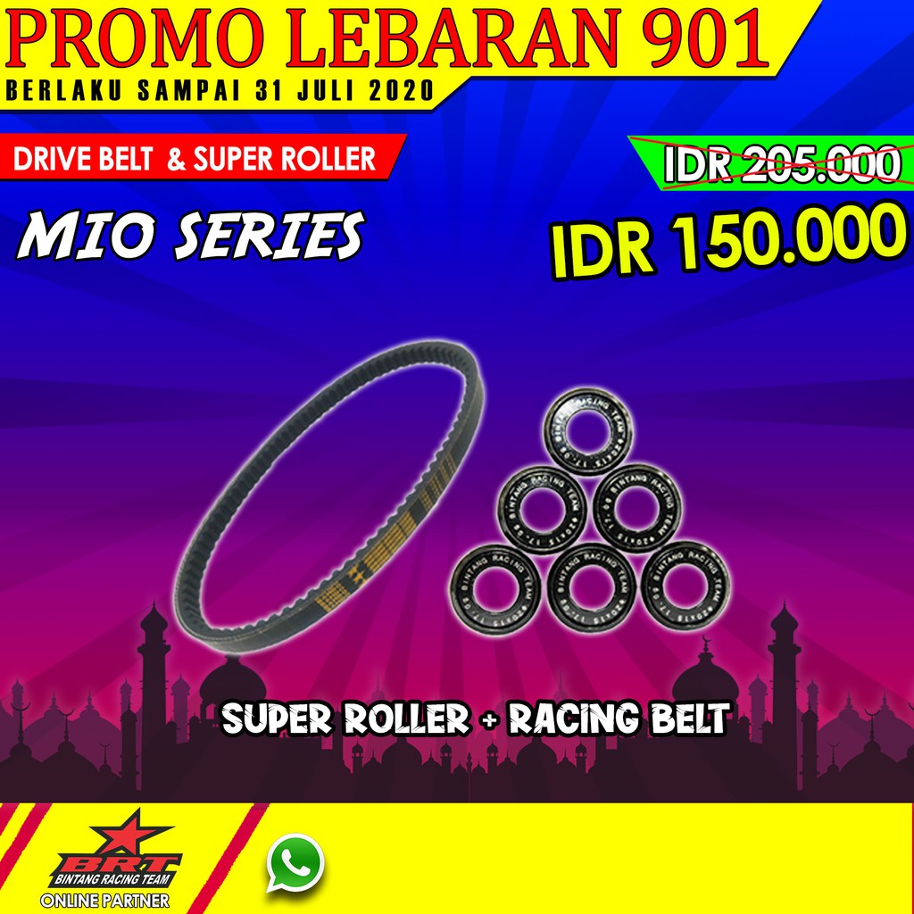 Jual DRIVE BELT WITH SUPER ROLLER MIO SERIES | Shopee Indonesia