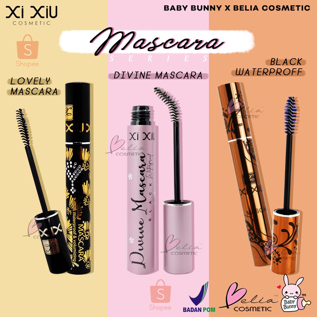 Jual BELIA Xi Xiu Lovely | Black | Pink Mascara Divine Waterproof ...